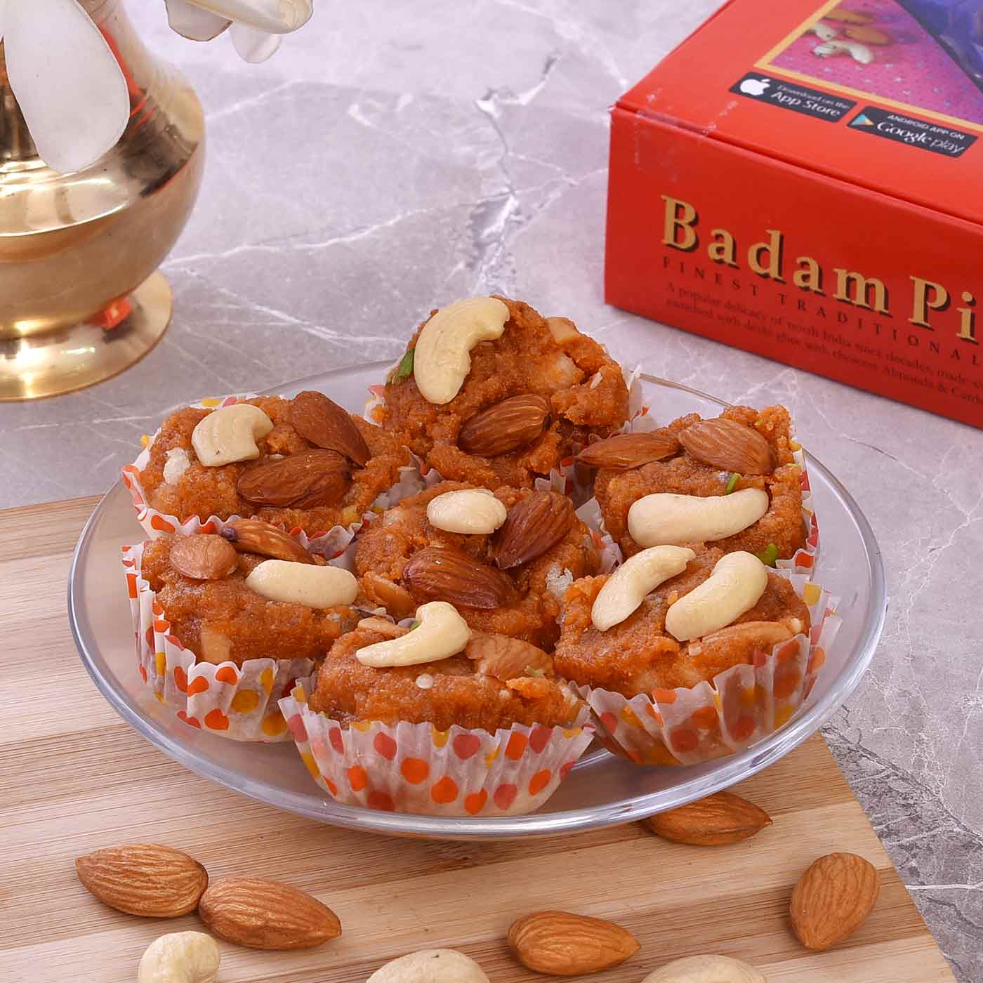 Traditional Badam Pinni Mithai Box – TOKENZ