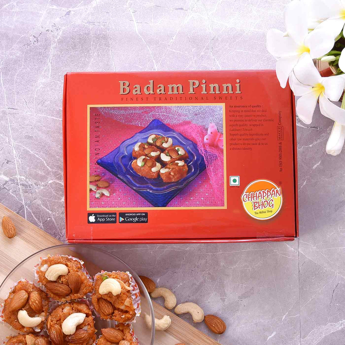 Traditional Badam Pinni Mithai Box – TOKENZ