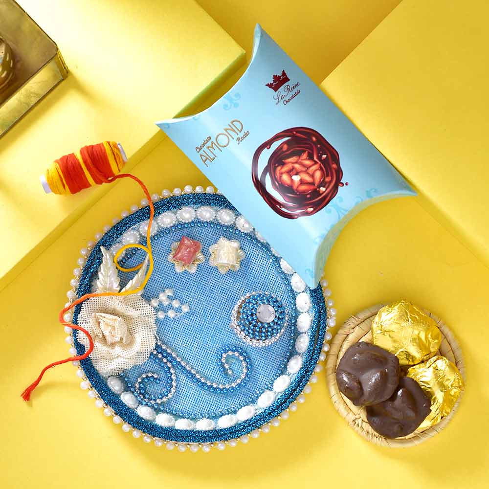 Passionate Hamper With Chocolate, Thali, Roli Chawal, Tikka & Thread ...