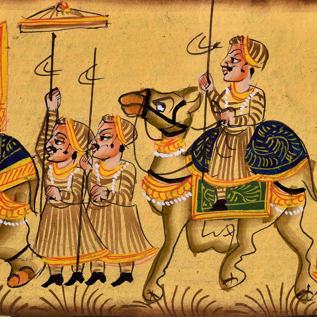 Miniature Painting Of Royal Cavalcade (17.5*10.5 Inches) – TOKENZ