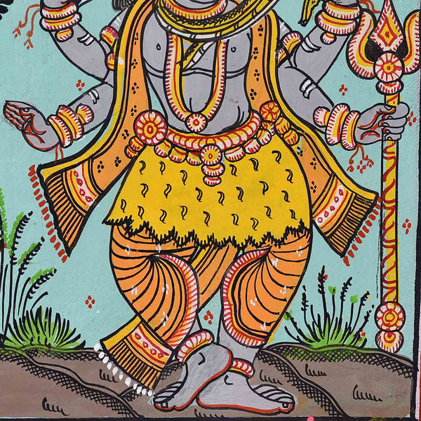 Divine Dancer Lord Shiva Pattachitra Painting (11.5*13.5 Inches) – TOKENZ