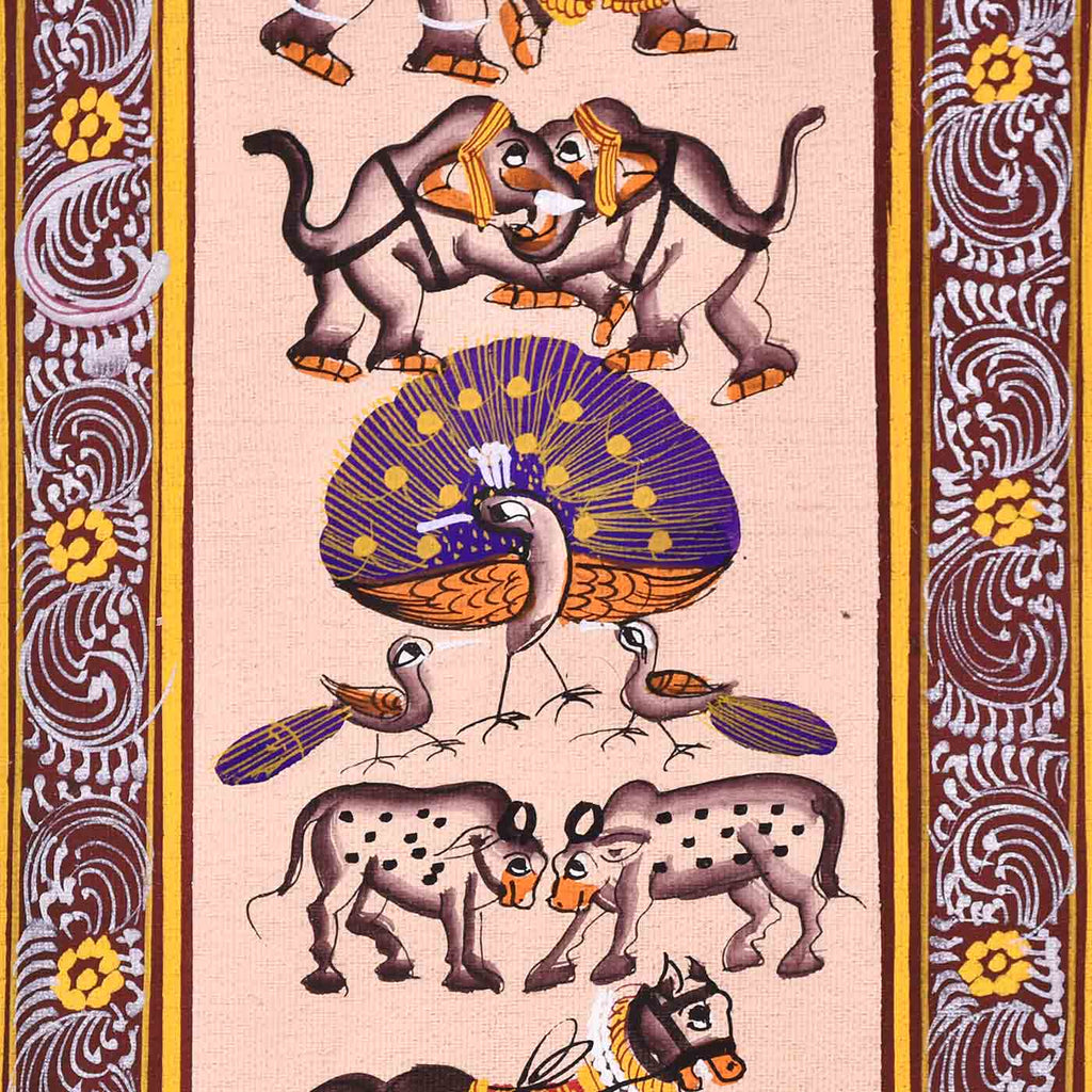 Pattachitra Animal Framed Painting (9.5*16.5 Inches) – TOKENZ