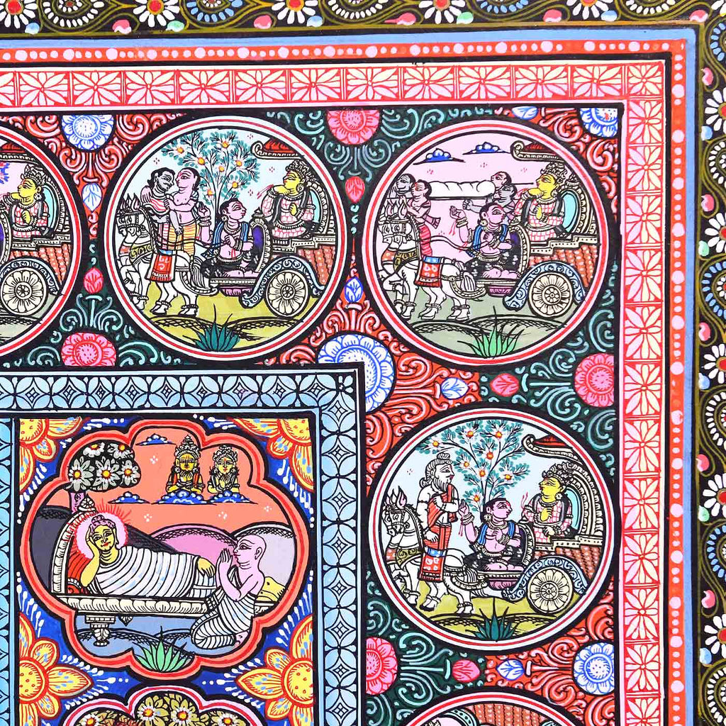 Life Cycle Of Lord Buddha Pattachitra Painting – TOKENZ