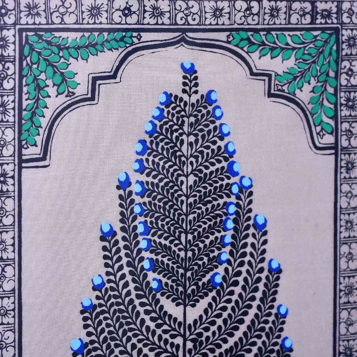 Tree Of Life Tussar Pattachitra Painting – TOKENZ