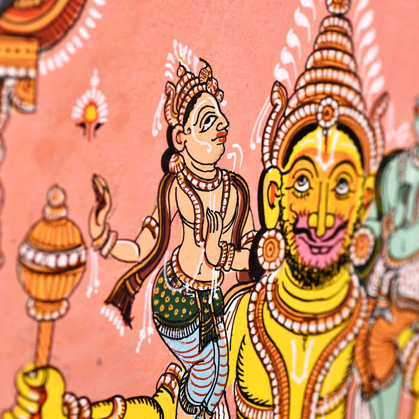 Hanuman Carrying Ram-Lakshman Painting (13*19 Inches) – TOKENZ